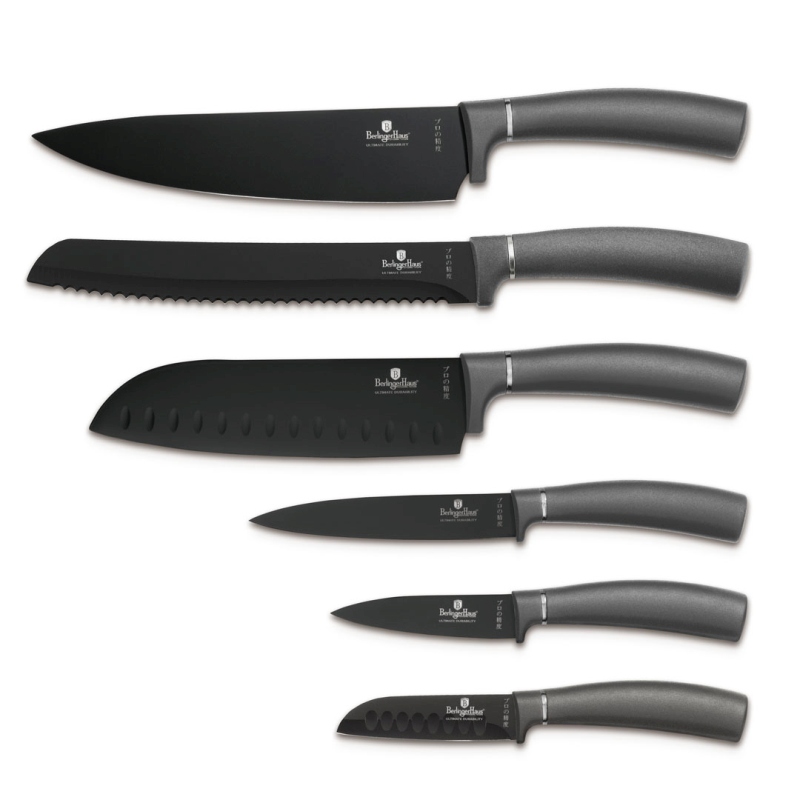 Set de cuțite 6 piese antracit Collection | Perlacasa.ro